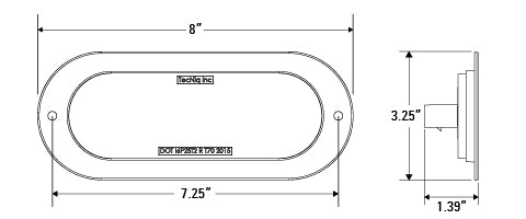 Tecniq T70 | 6" LED Stop Tail Turn Reverse lamp Combo – Roadside LED Supply